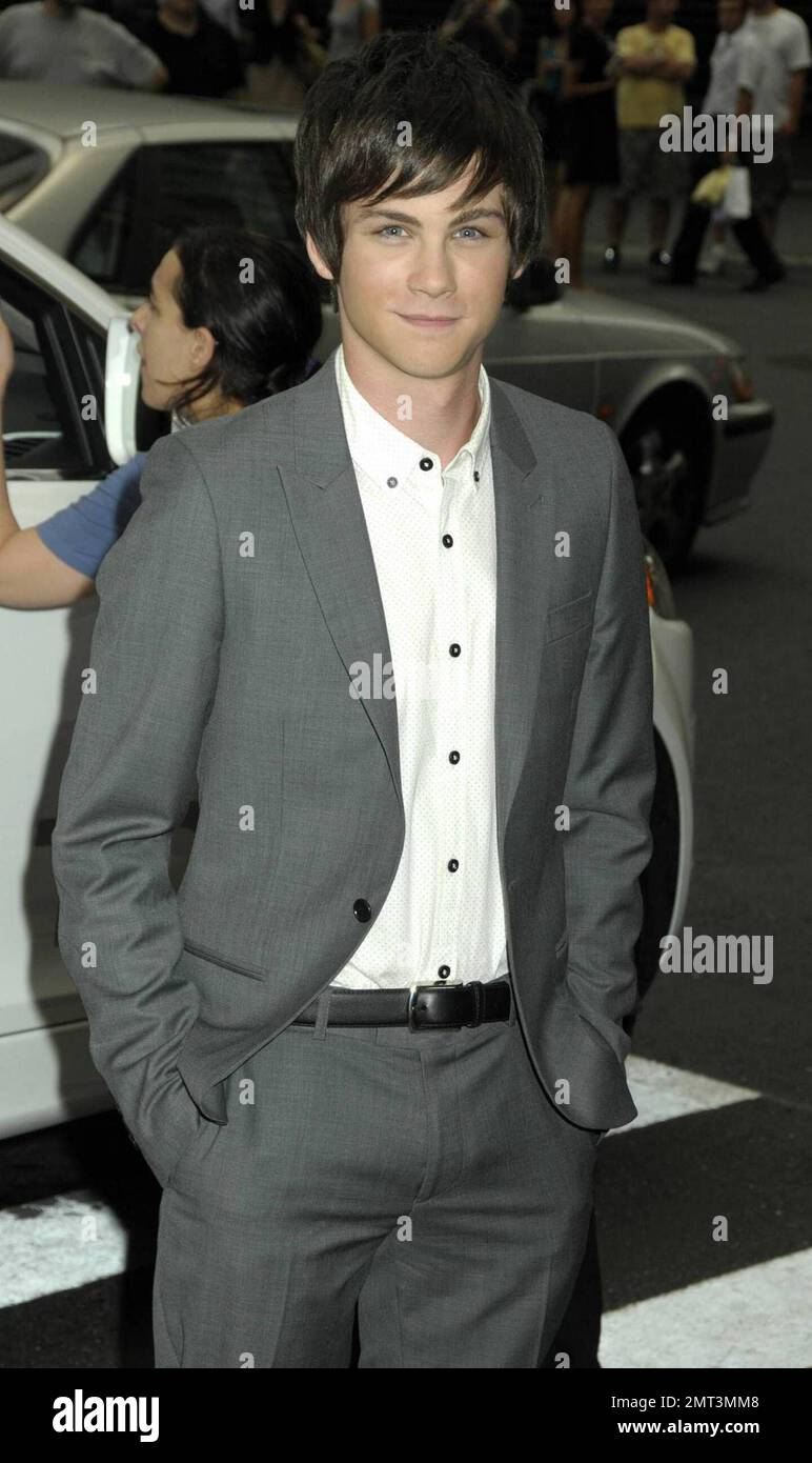 Logan Lerman at My One And Only premiere in New York, NY. 8/18/09 Stock ...