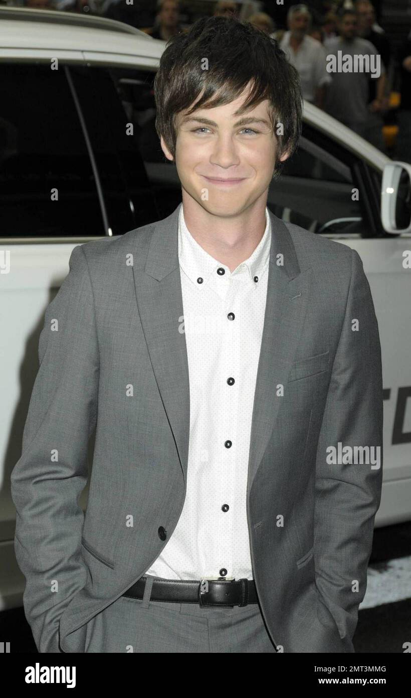 Logan Lerman at My One And Only premiere in New York, NY. 8/18/09 Stock ...