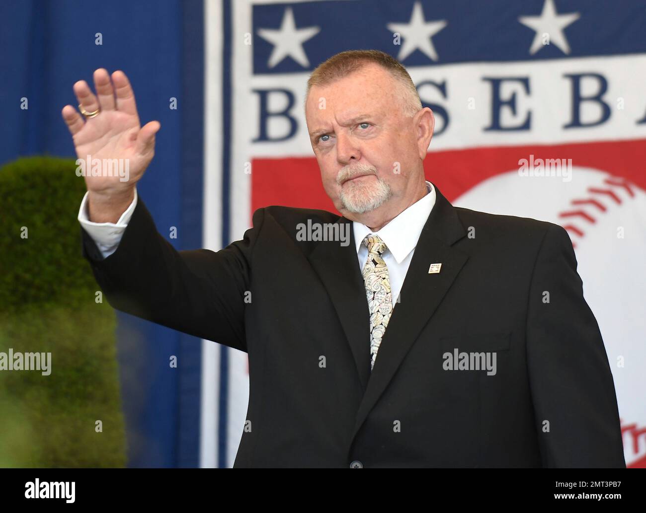 National Baseball Hall of Famer Bert Blyleven, arrives for an induction ...