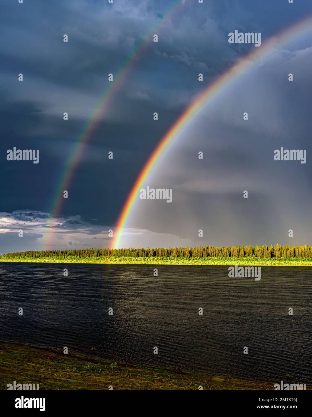 Double Rainbow Sky Clouds 510+ Double Rainbow In Cloudy Sky Stock