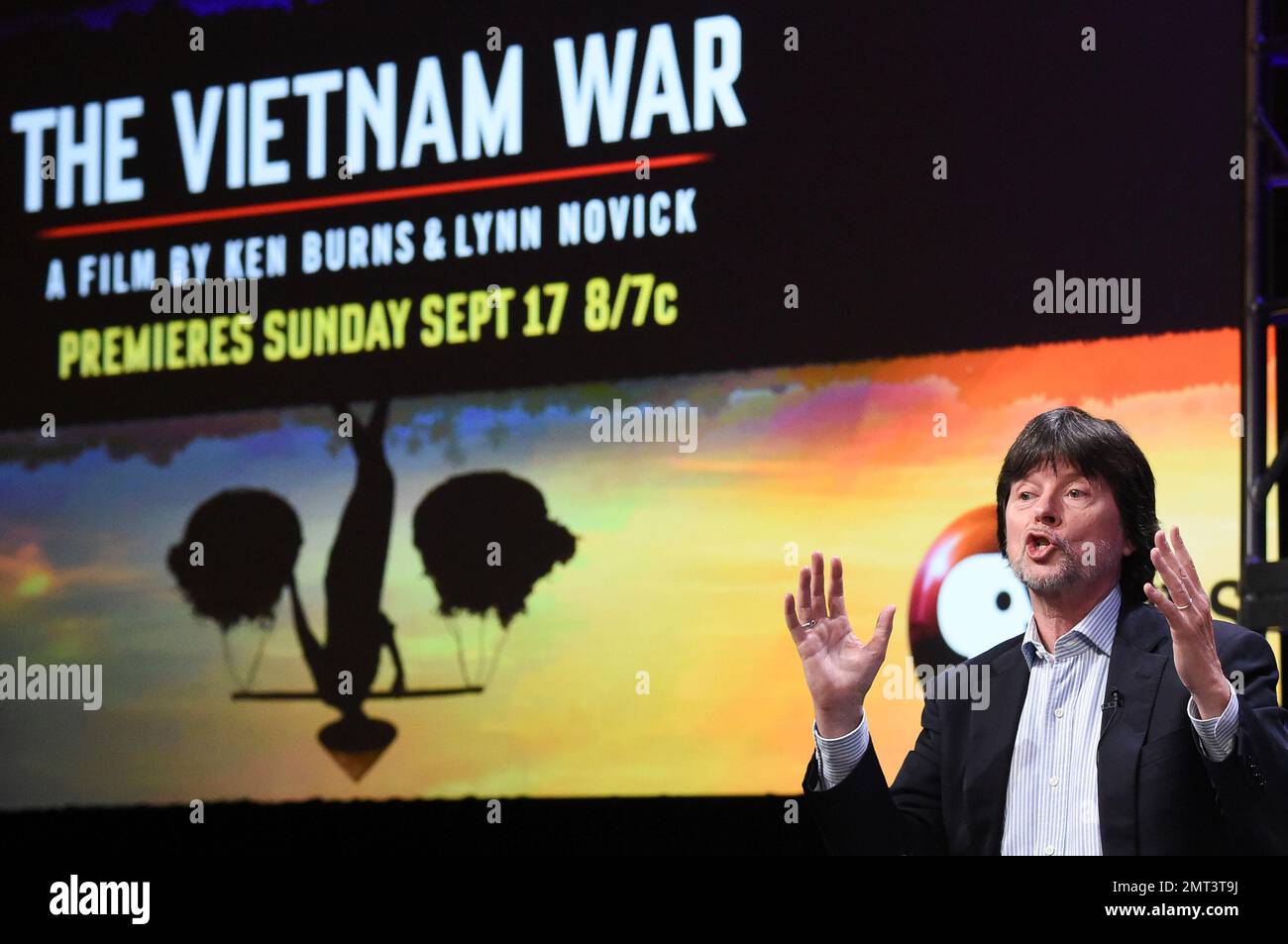 Ken Burns participates in the "The Vietnam War" panel during the PBS ...