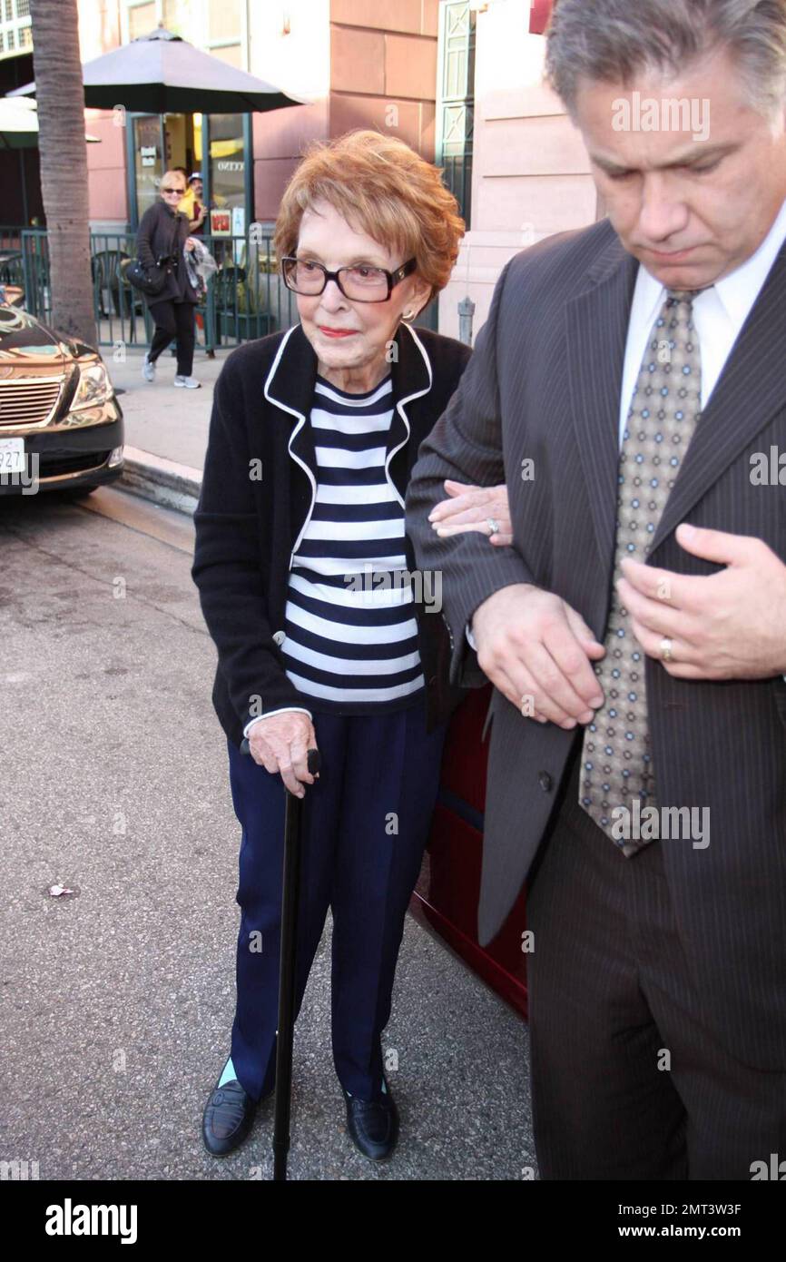 Nancy Reagan out and about in Beverly Hills. The former first Lady was ...