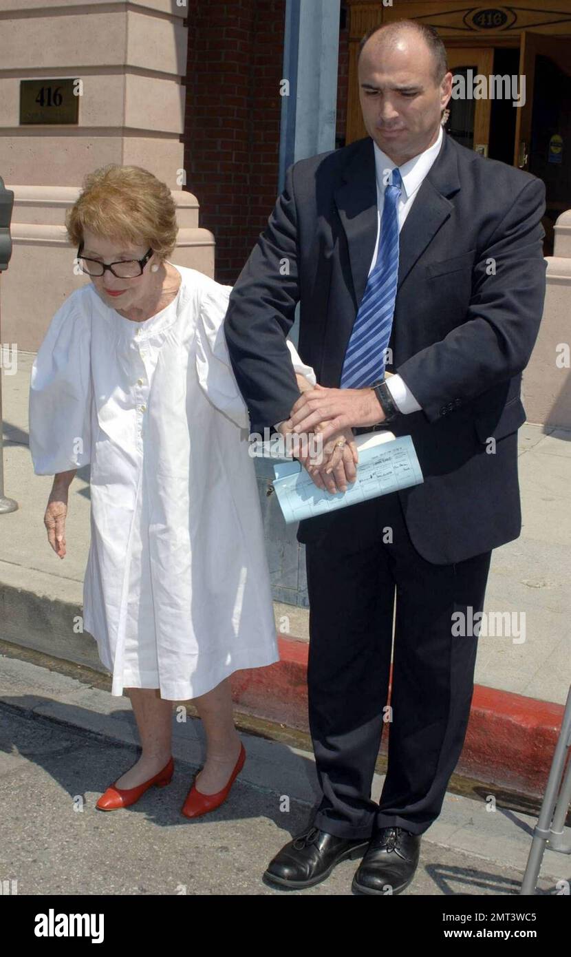 The impeccably dressed Former First Lady Nancy Reagan leaves a medical ...