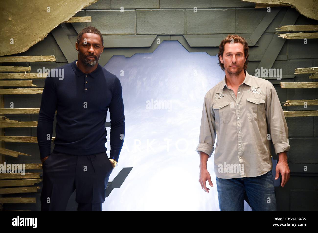 Actors Idris Elba, left, and Matthew McConaughey participate in "The ...