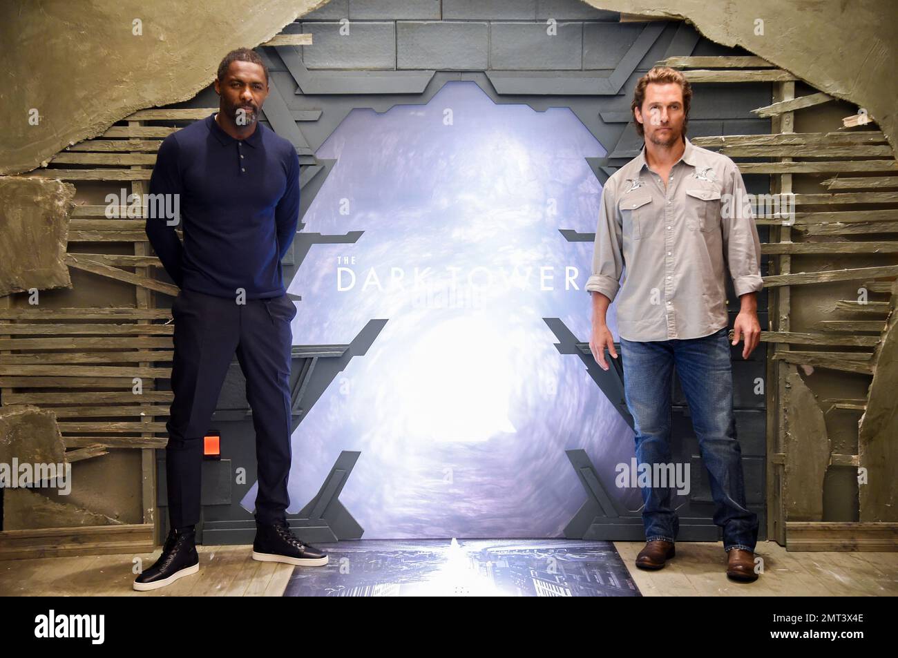 Actors Idris Elba, left, and Matthew McConaughey participate in "The ...