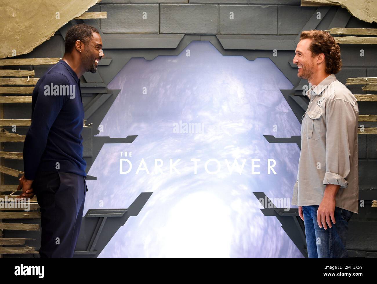 Actors Idris Elba, left, and Matthew McConaughey participate in "The ...