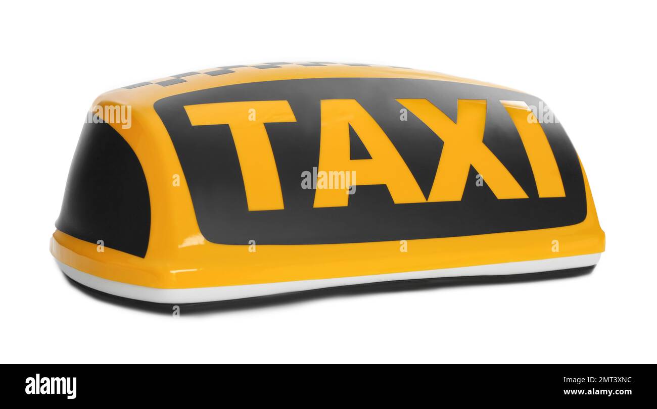 Taxi sign on roof Cut Out Stock Images & Pictures - Alamy