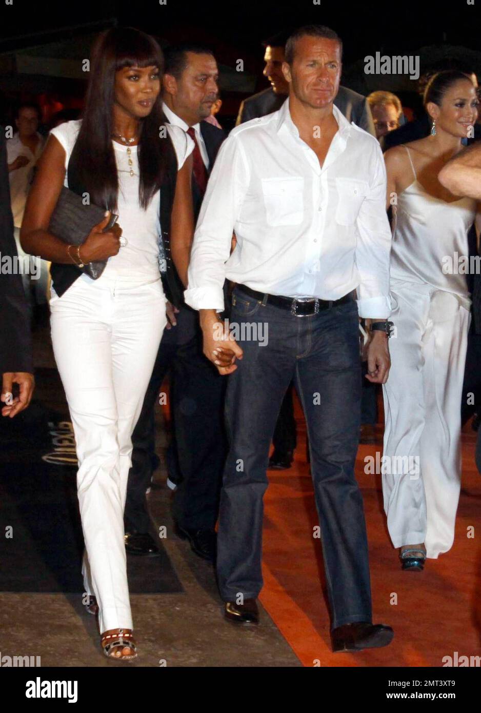 British supermodel Naomi Campbell arrives with boyfriend, Russian ...