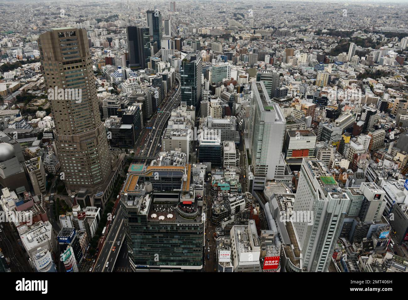 Aerial view of Shibuya, Tokyo, Japan Stock Photo - Alamy