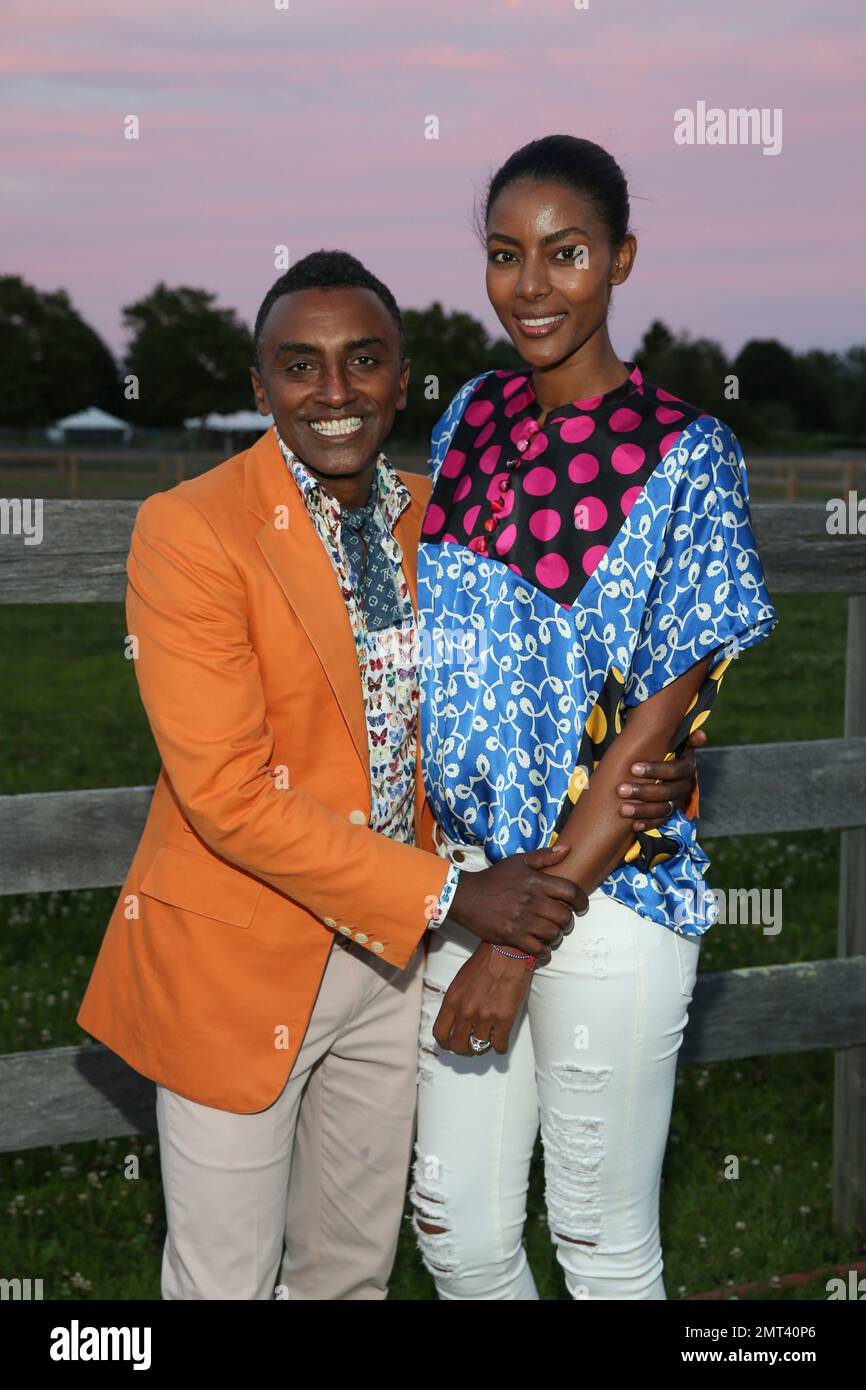 Honoree Marcus Samuelsson and model Gate Maya Haile seen at the 2017 ...