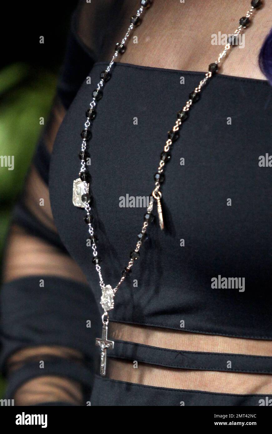 Singer Katy Perry (jewelry detail) arrives at the NARM 2012 Music Biz ...