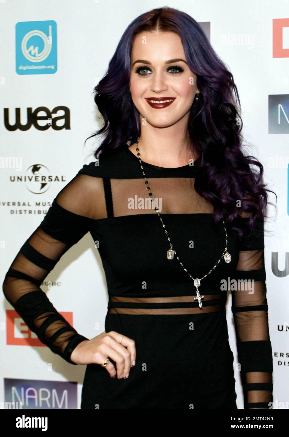 Singer Katy Perry arrives at the NARM 2012 Music Biz Awards held at the ...