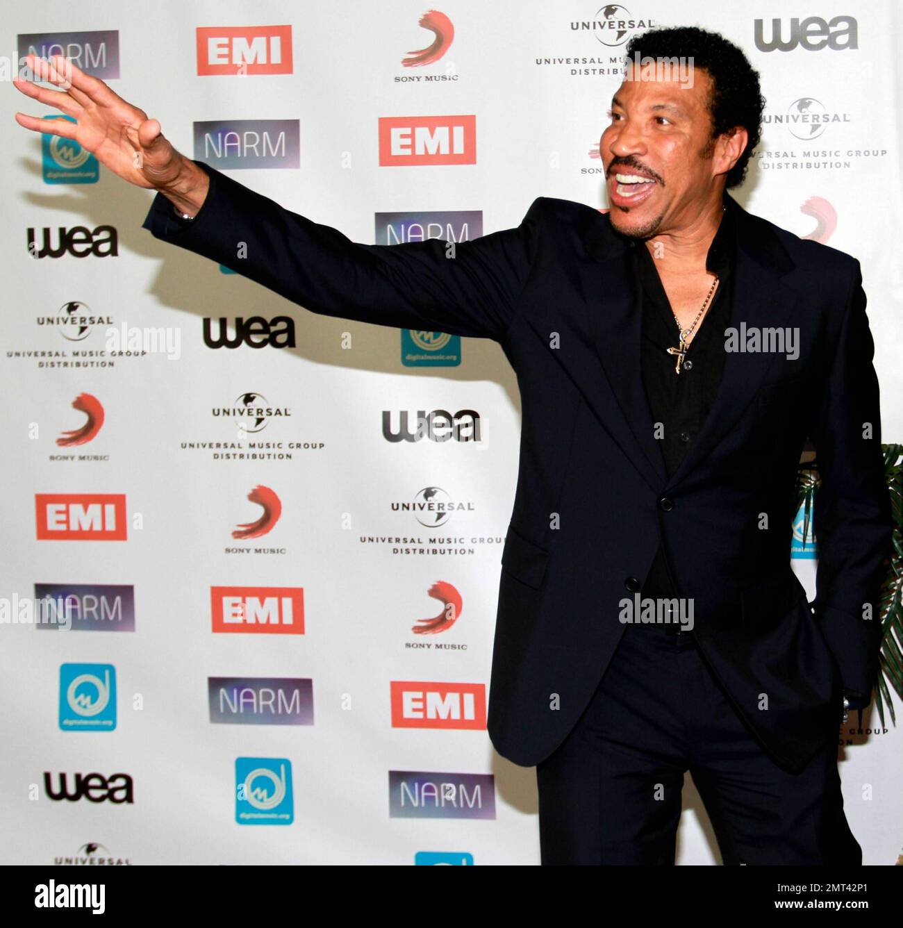 Singer Lionel Ritchie arrives at the NARM 2012 Music Biz Awards held at ...