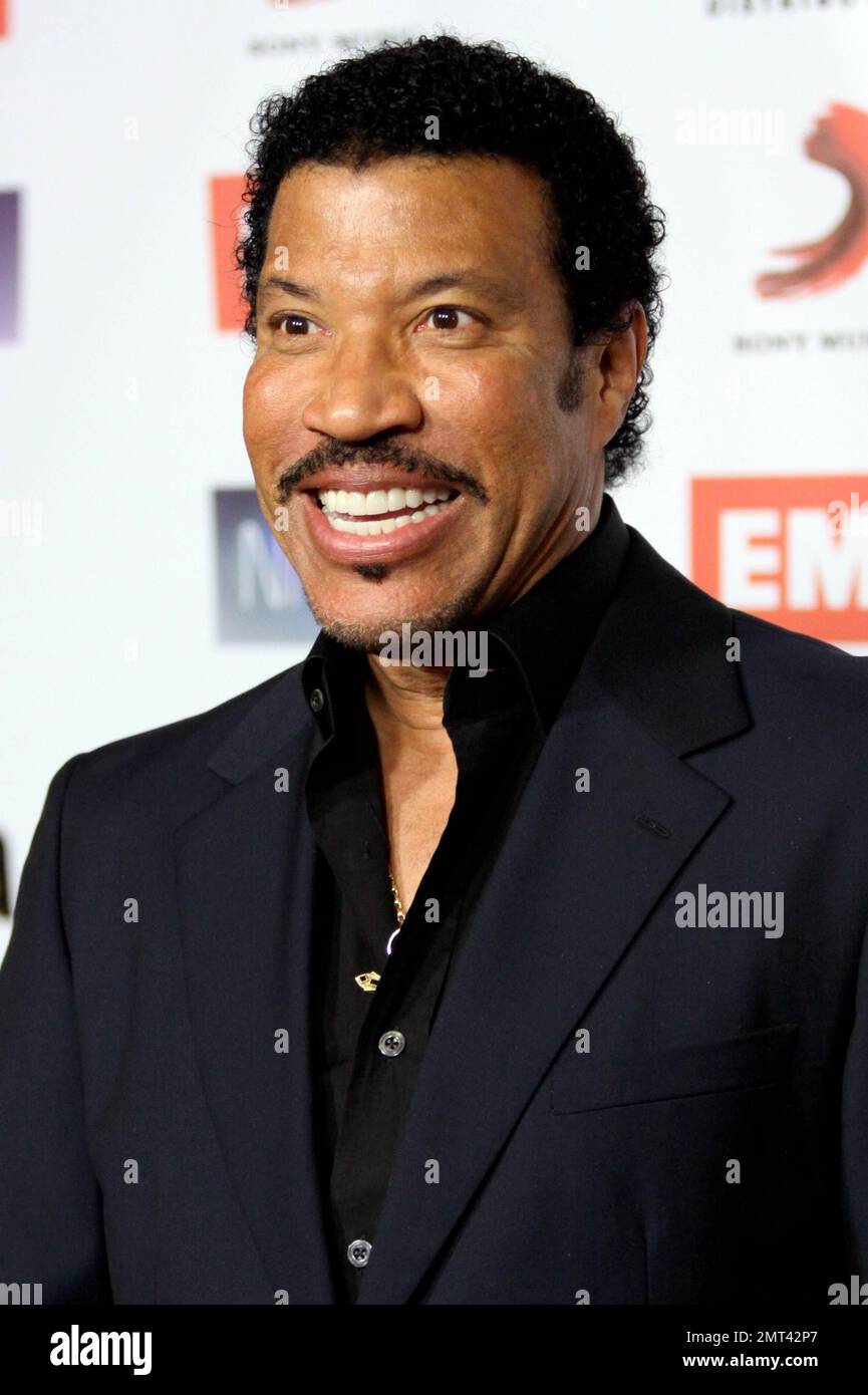 Singer Lionel Ritchie arrives at the NARM 2012 Music Biz Awards held at ...