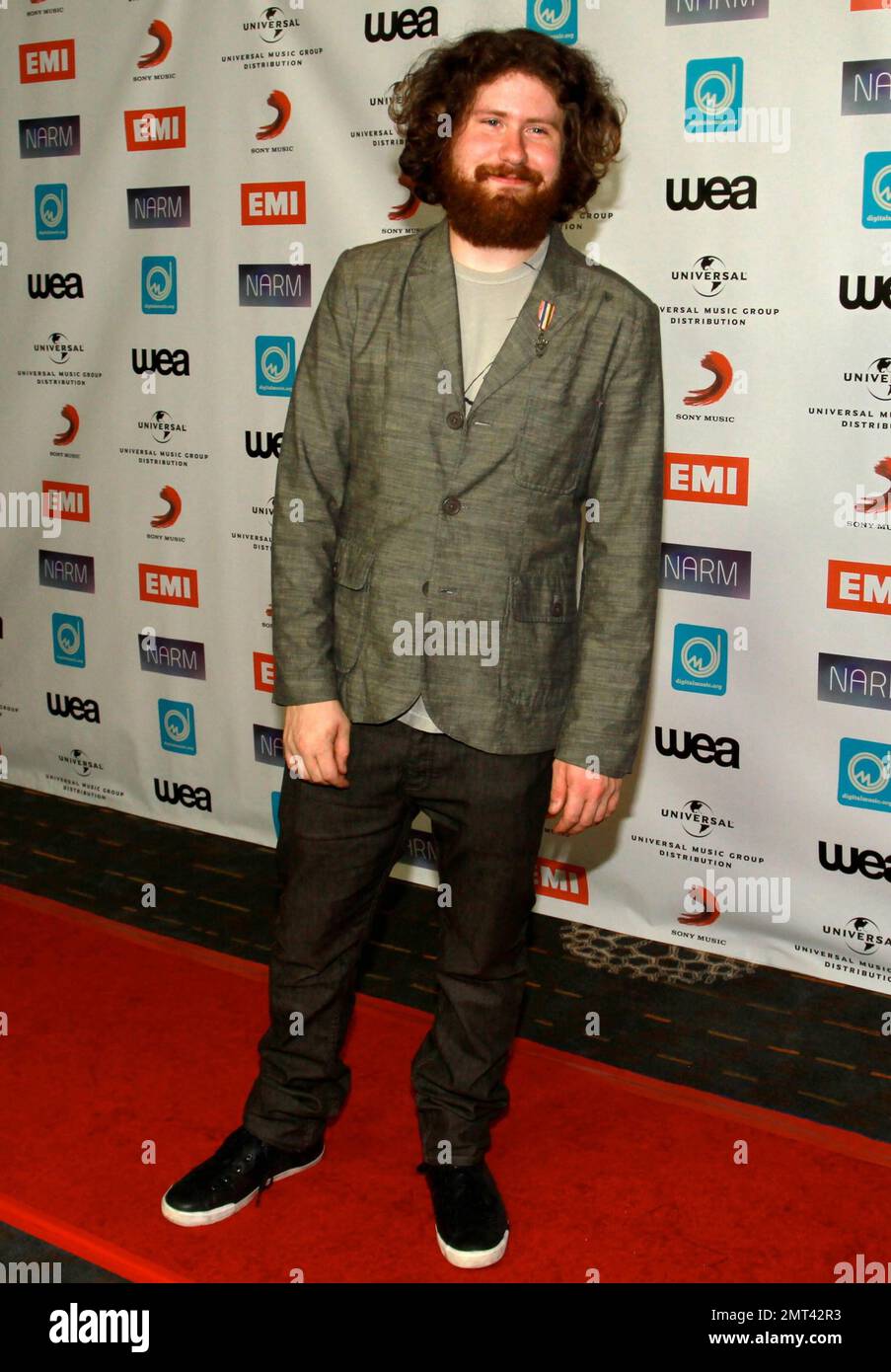 Casey Abrams arrives at the NARM 2012 Music Biz Awards held at the ...