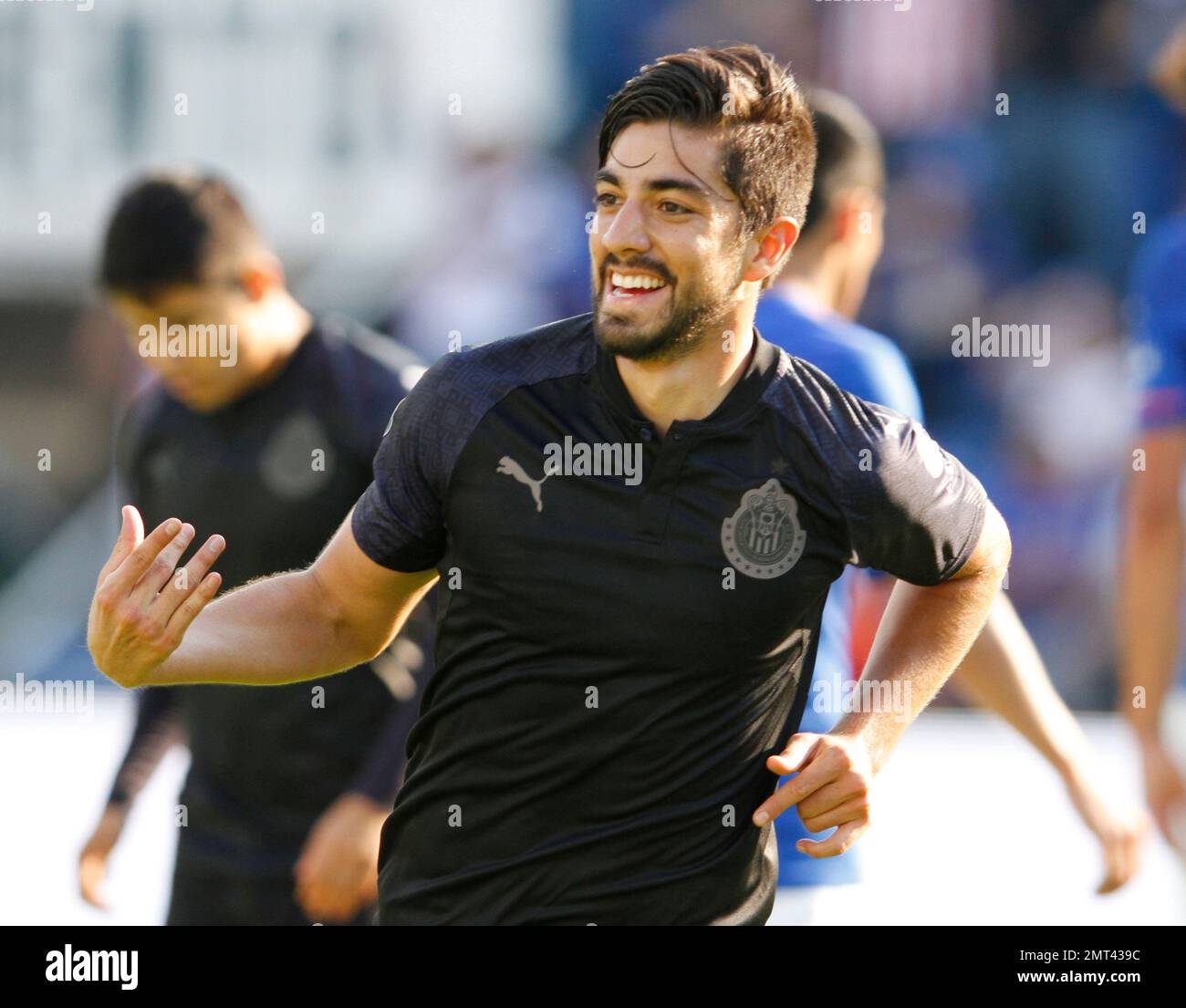 Chivas' Rodolfo Pizarro celebrates after scoring his team's equalizer ...