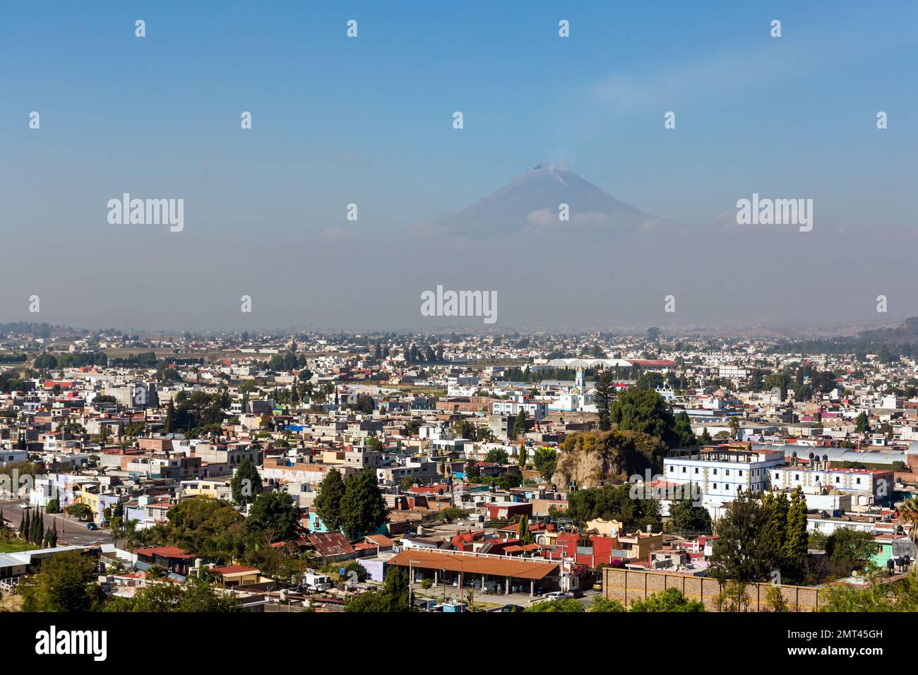 Beautiful landmark taken from Cholula in Puebla, Mexico. View on ...