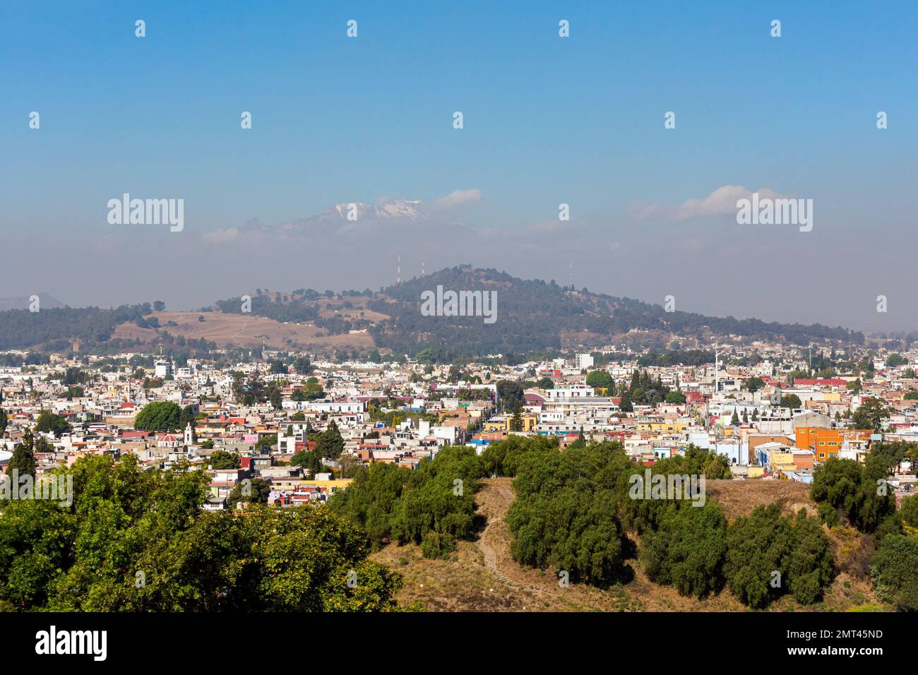 Beautiful landmark taken from Cholula in Puebla, Mexico. View on ...