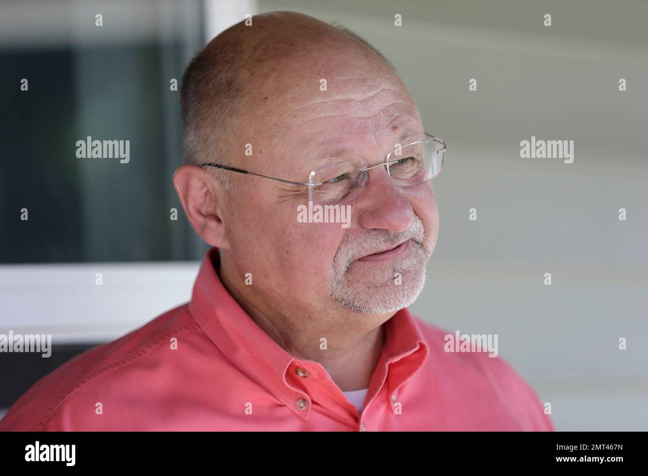 In this photo taken Friday, July 14, 2017 Bertie County manager Scott ...