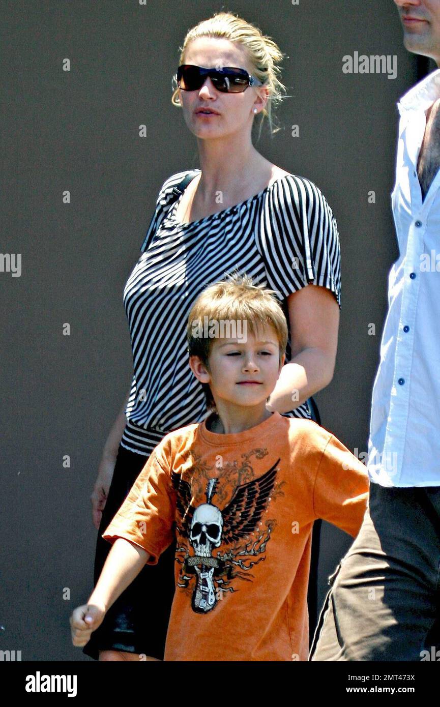 Natasha Henstridge , sons Liam and Tristan River Waite and longtime ...