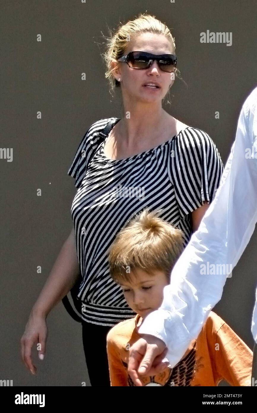 Natasha Henstridge , sons Liam and Tristan River Waite and longtime ...