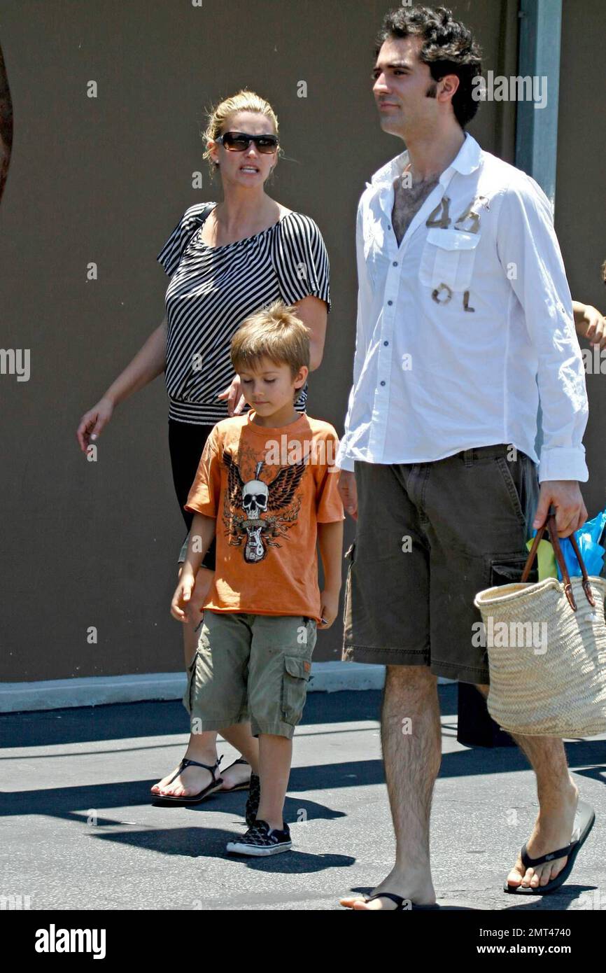 Natasha Henstridge , sons Liam and Tristan River Waite and longtime ...