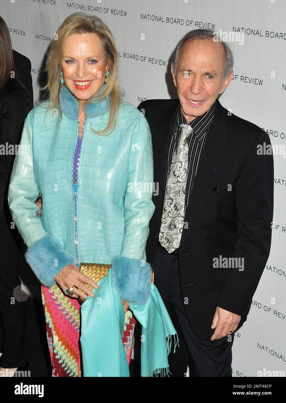 Ben Gazzara and wife Elke Stuckmann arrive at the 2011 National Board ...