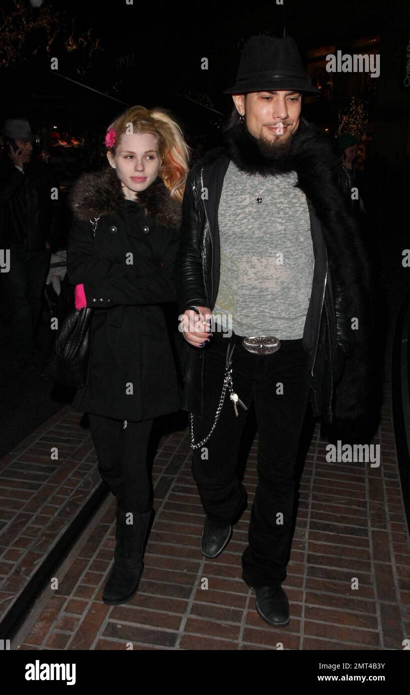 Rocker Dave Navarro spends some time doing some holiday shopping at The ...