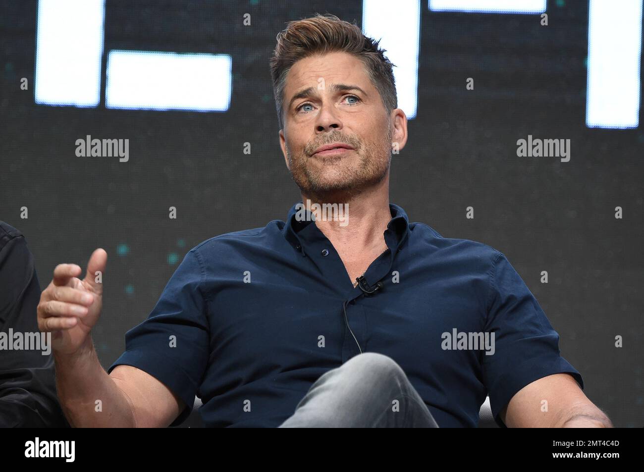 Rob Lowe attends the "Lowe Files" panel during the A&E portion of the ...