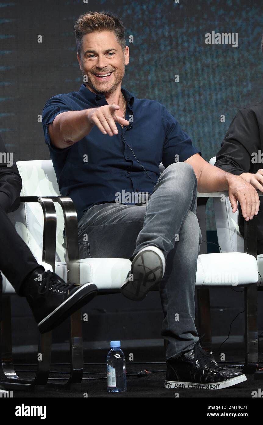 Rob Lowe attends the "Lowe Files" panel during the A&E portion of the ...