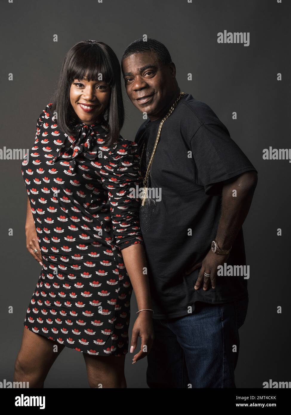 Tiffany Haddish and Tracy Morgan pose for a portrait while promoting ...