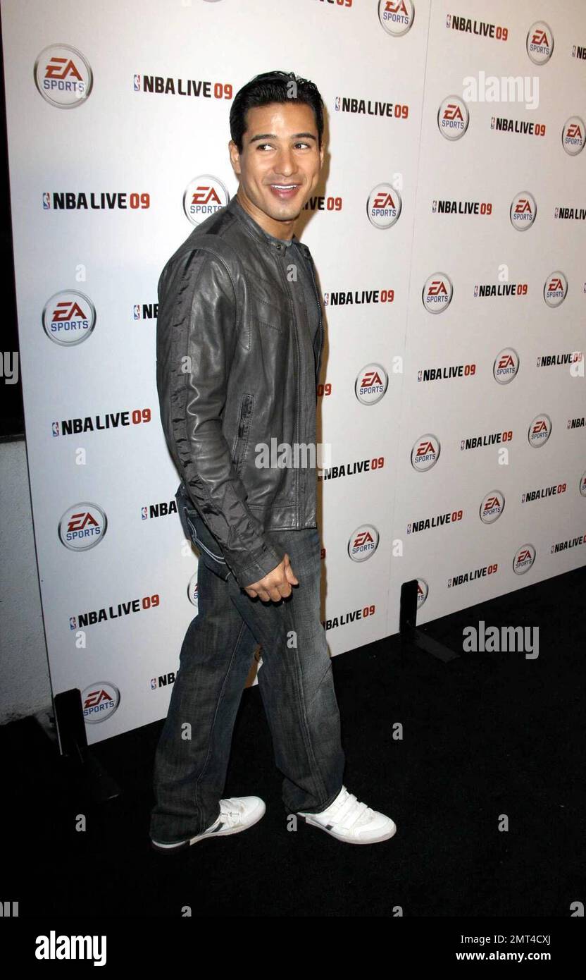 Mario Lopez attends the EA Sports NBA Live 09 video game launch event ...