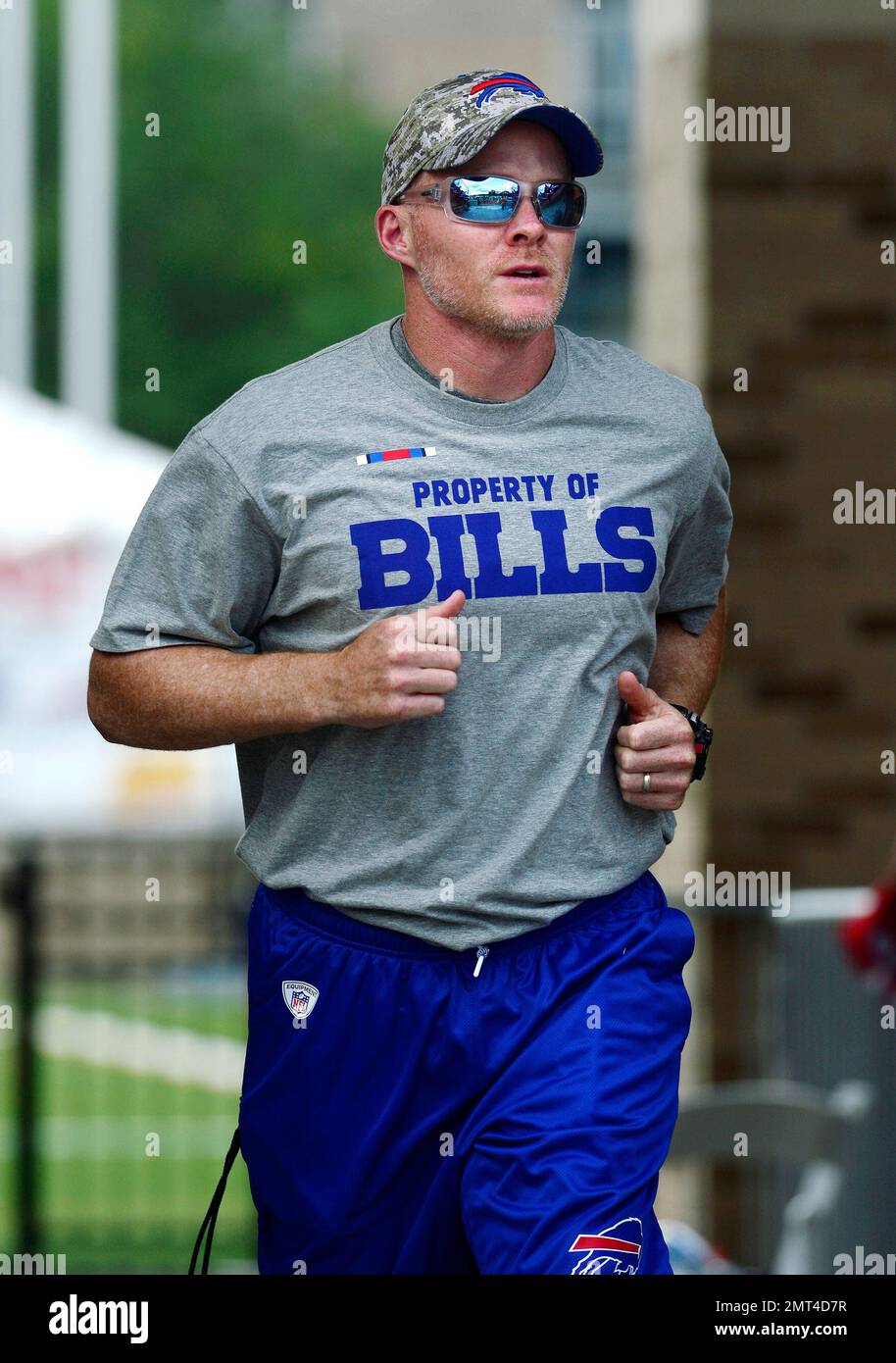 Buffalo Bills head coach Sean McDermott runs out on to the field during ...