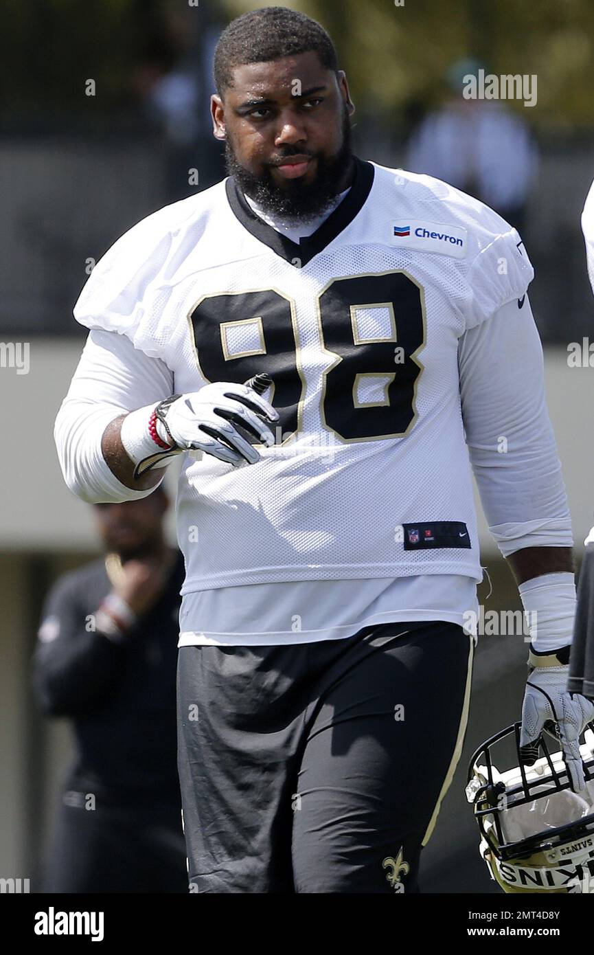 New Orleans Saints defensive tackle Sheldon Rankins (98) reacts during ...