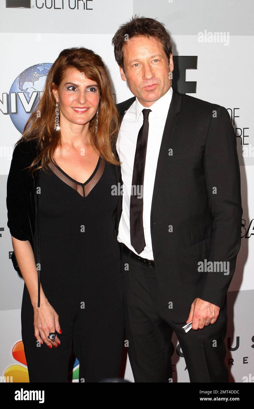 Nia Vandals and David Duchovny at NBC Universal's 72nd Annual Golden ...