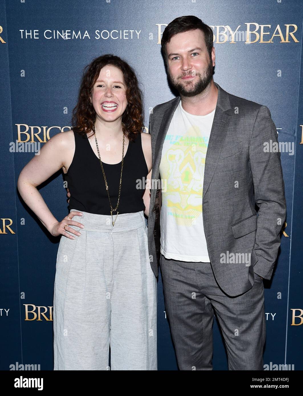 Actors Vanessa Bayer, left, and Taran Killam attend a special screening ...