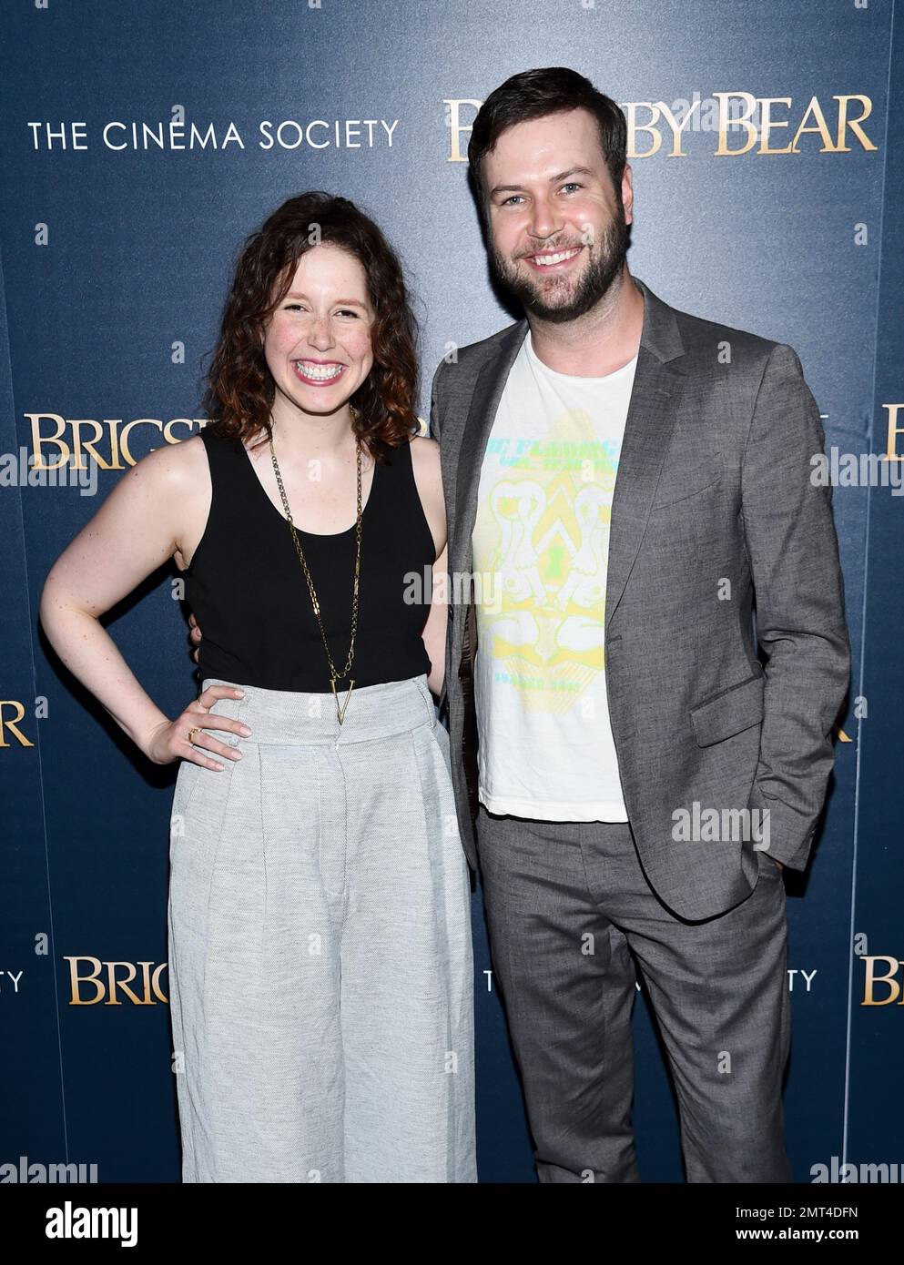 Actors Vanessa Bayer, left, and Taran Killam attend a special screening ...