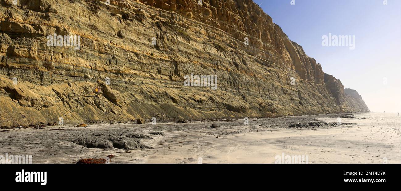 Torrey Pines Beach - San Diego, California, USA. The beautiful Torrey ...
