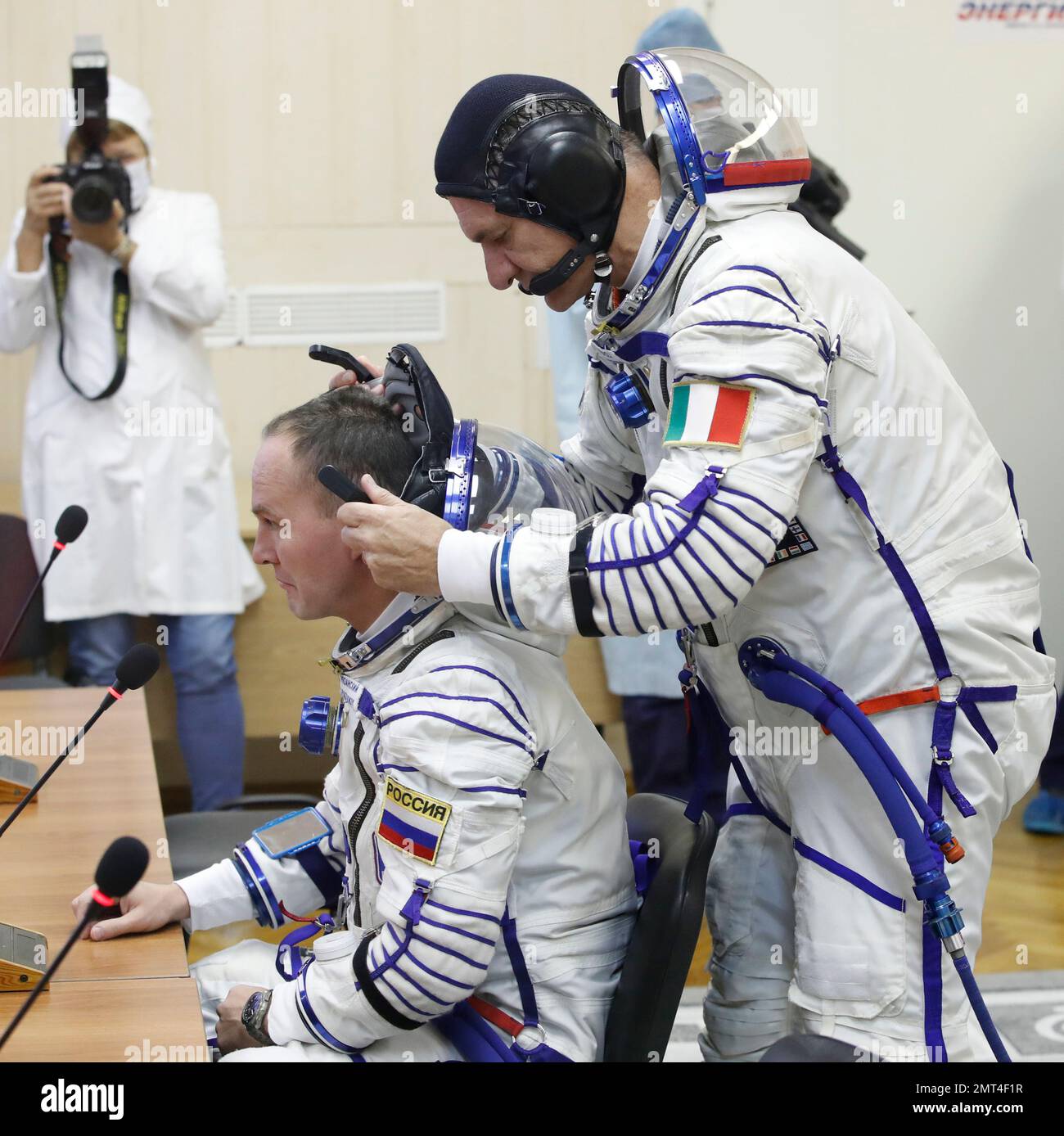 Italian astronaut Paolo Nespoli member of the main crew of the ...
