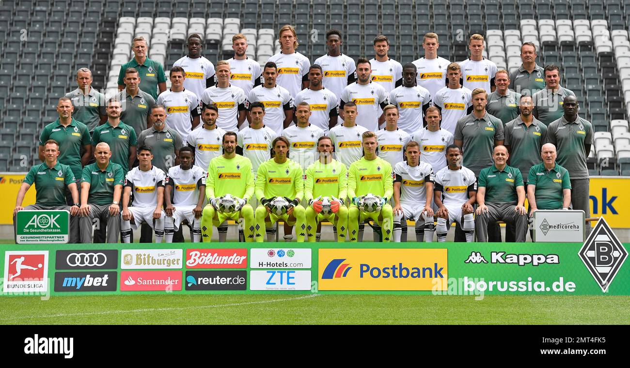 Bundesliga soccer club Borussia Moenchengladbach presents the team for ...