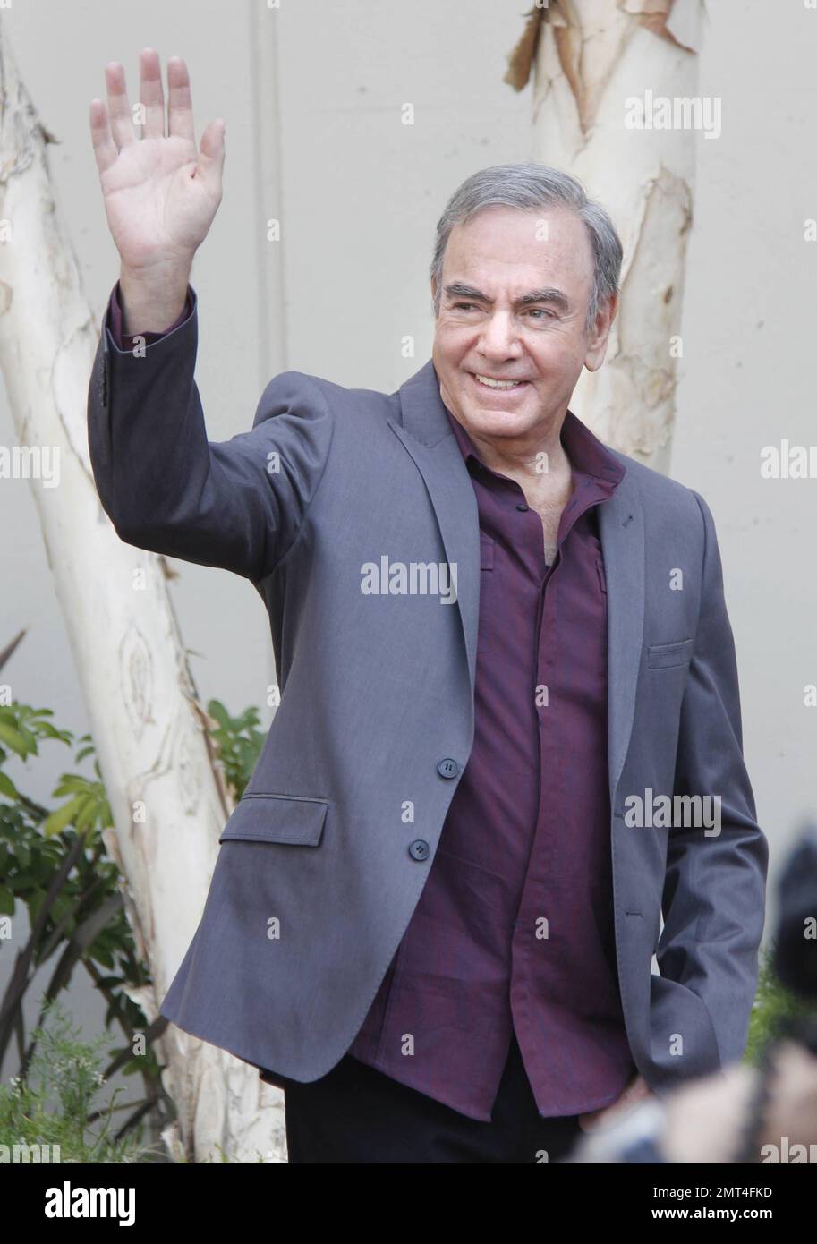 Singer Neil Diamond is honored with a star on the Hollywood Walk of ...