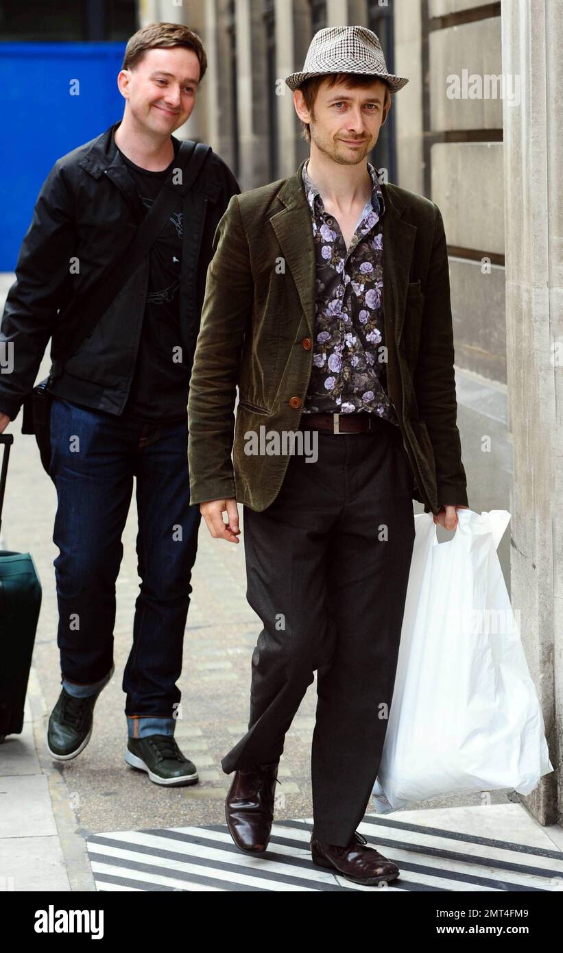 EXCLUSIVE!! The Divine Comedy singer Neil Hannon arrives at BBC Radio 2 ...