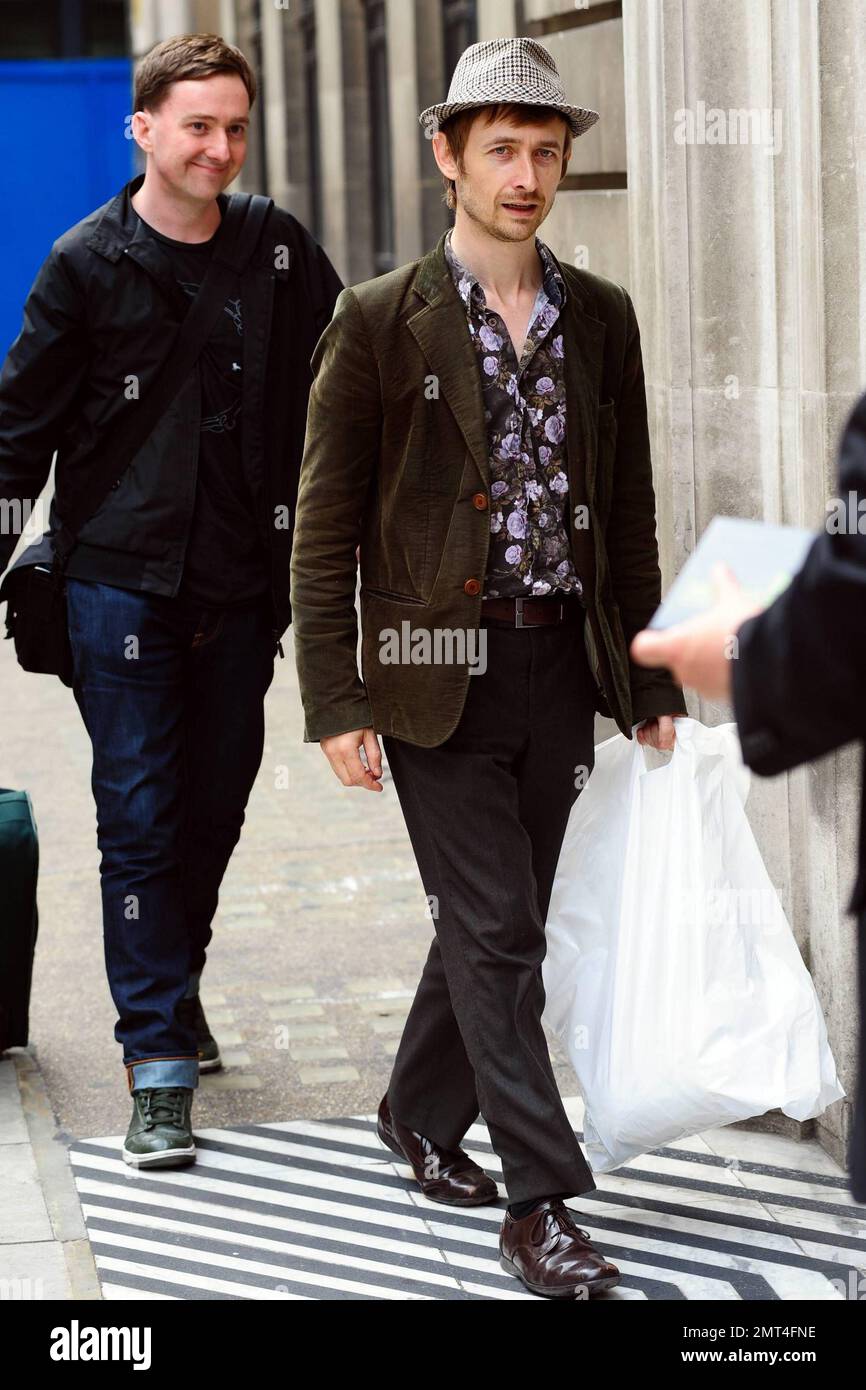 EXCLUSIVE!! The Divine Comedy singer Neil Hannon arrives at BBC Radio 2 ...