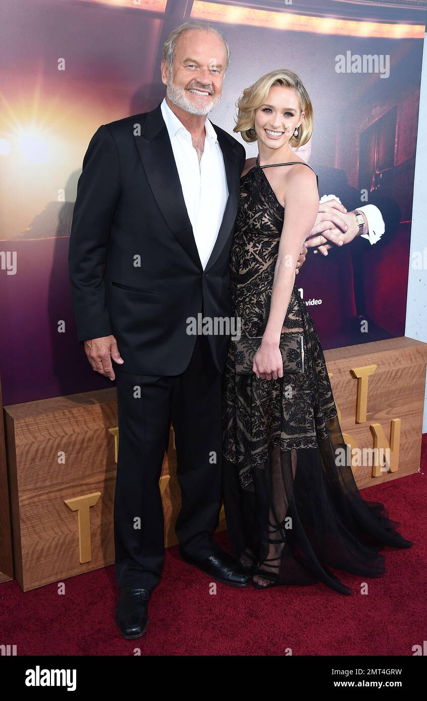 Kelsey Grammar, left, and his daughter, Greer Grammer, arrive at the ...