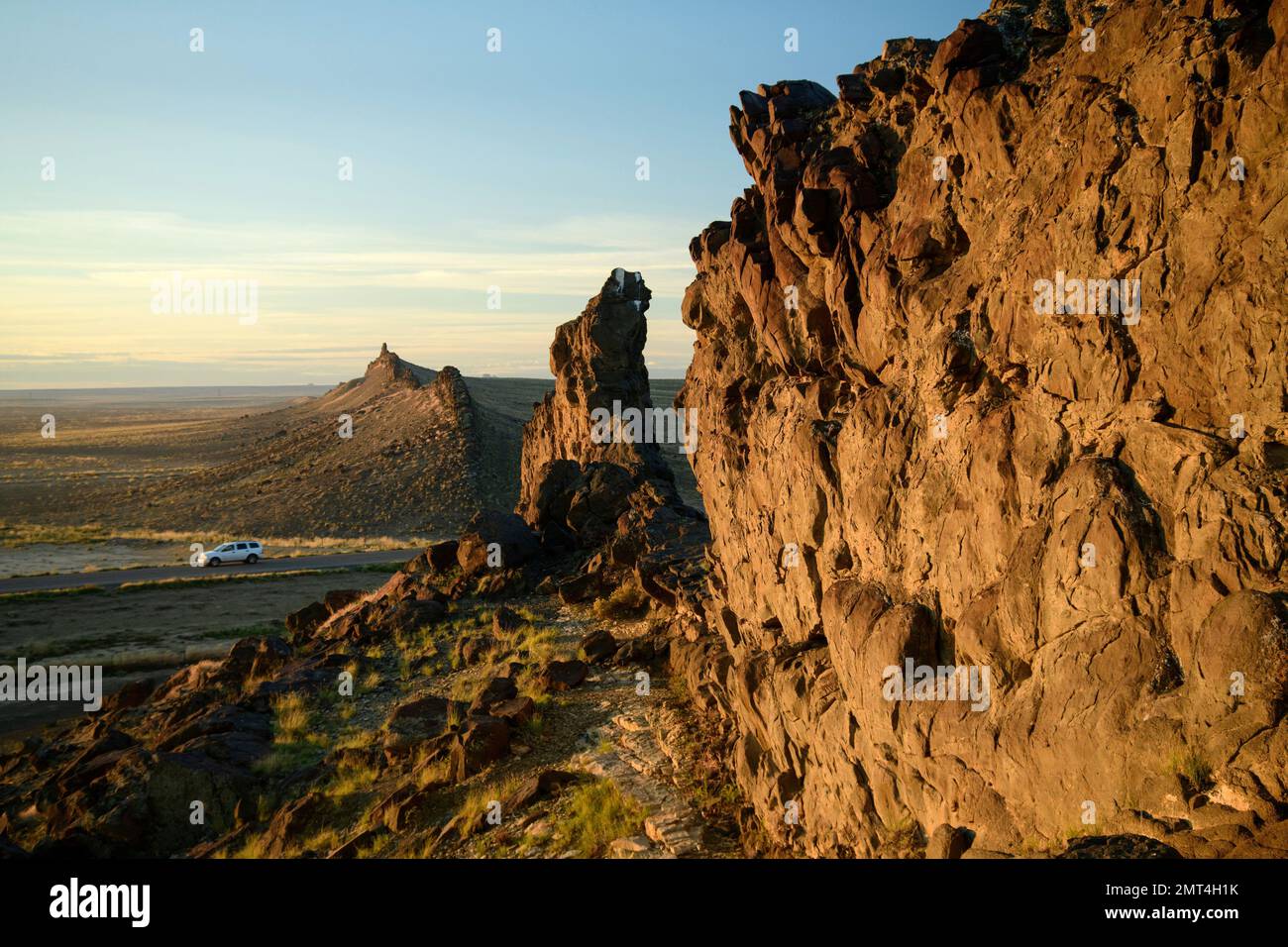 USA, Southwest, New Mexico, San Juan County, Navajo Nation, Ship Rock ...