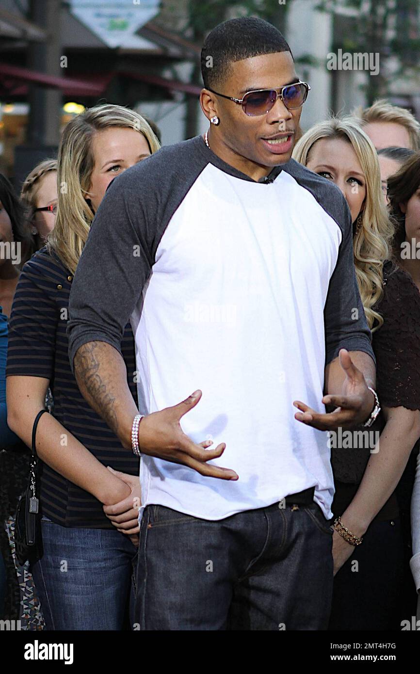 Hip-hop superstar and actor Nelly strolls with an entourage at The ...