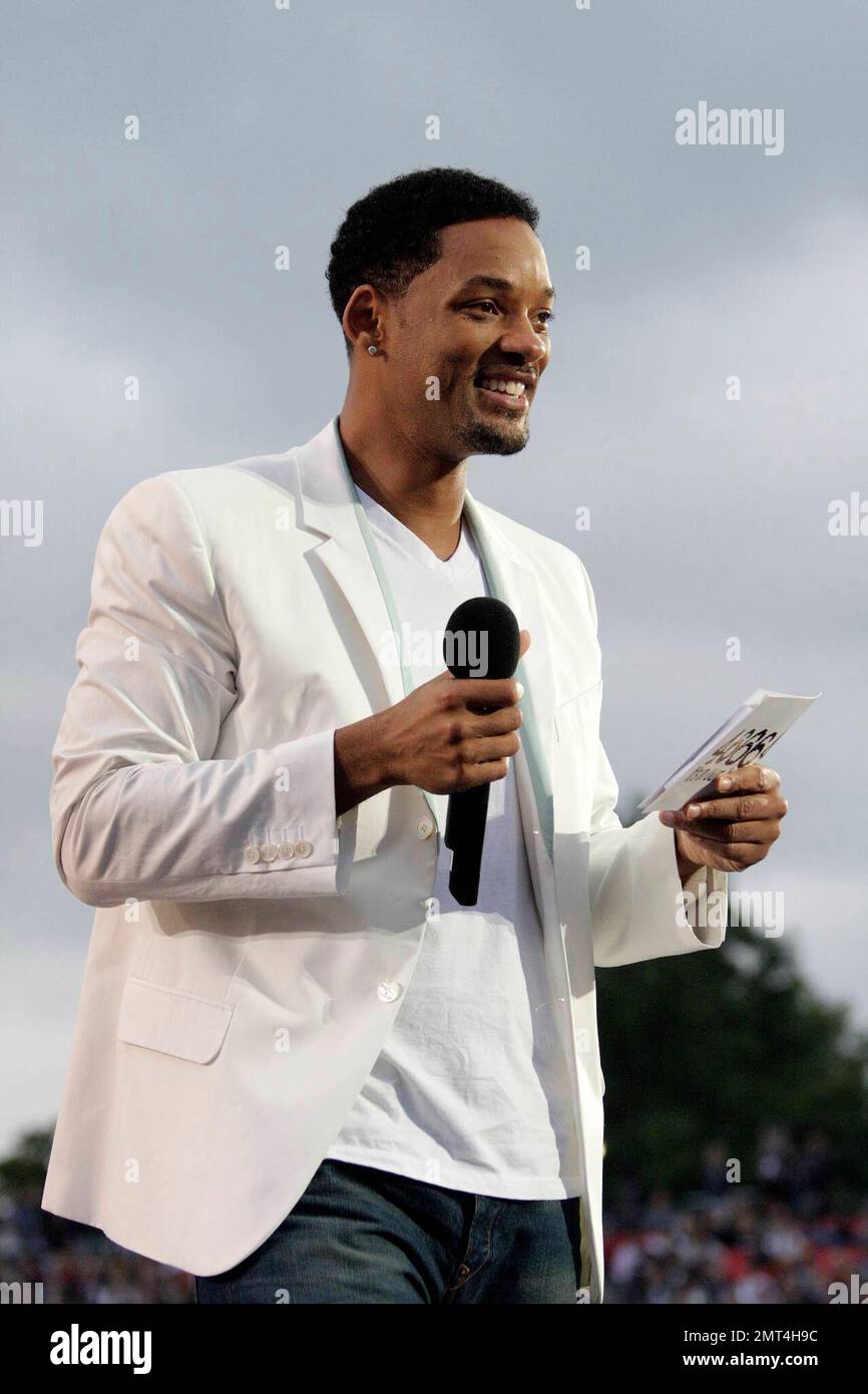 US Movie star Will Smith appears at the 46664 Concert Honouring Nelson ...