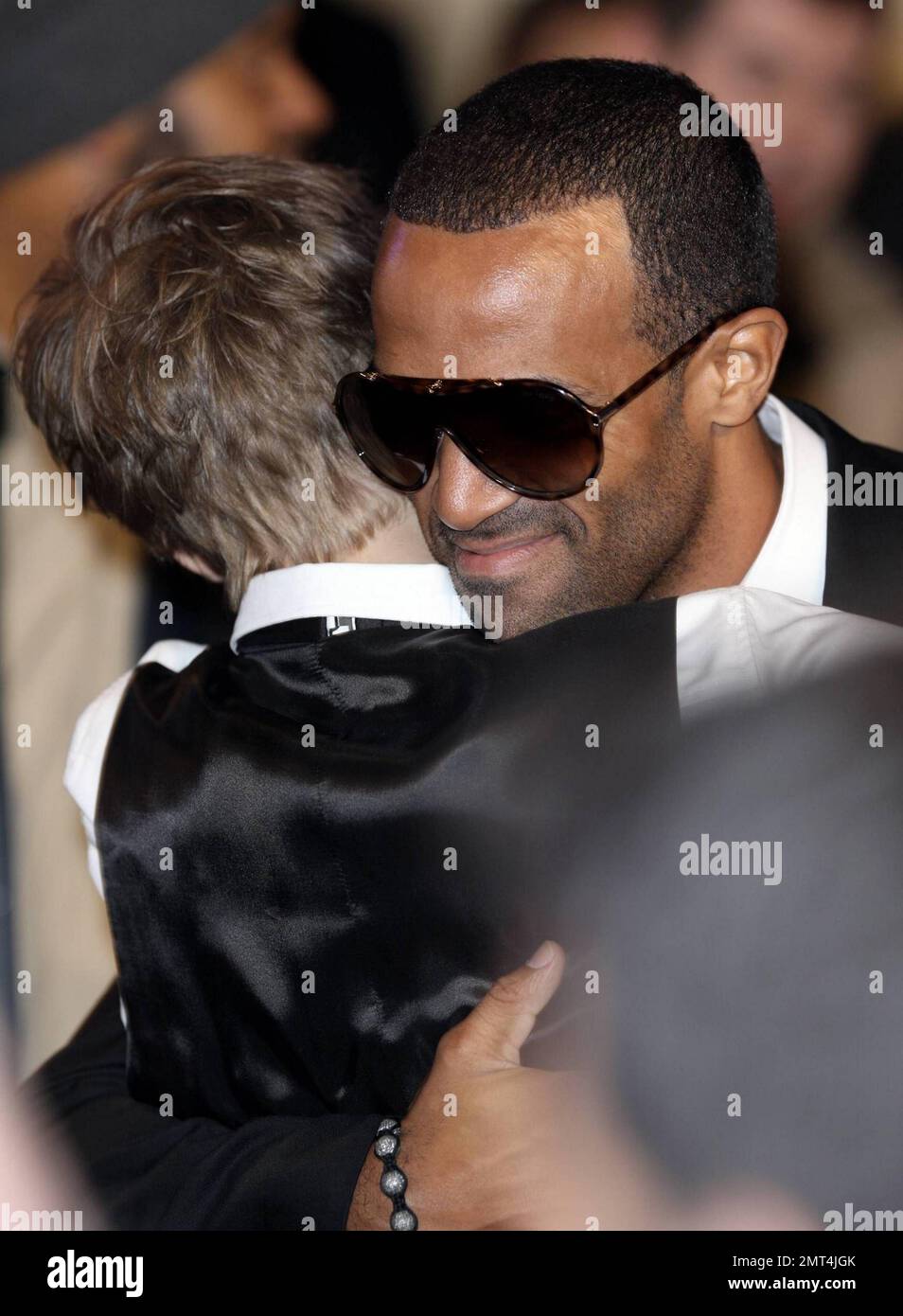 Justin Bieber and Craig David at the premiere of "Never Say Never" at ...