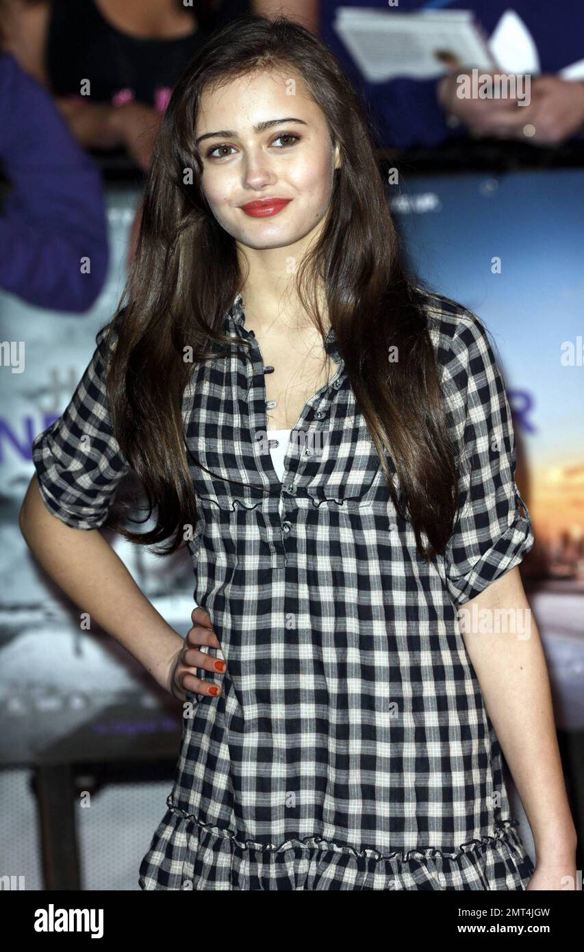 Emma Purnell at the premiere of "Never Say Never" at the O2 Arena ...