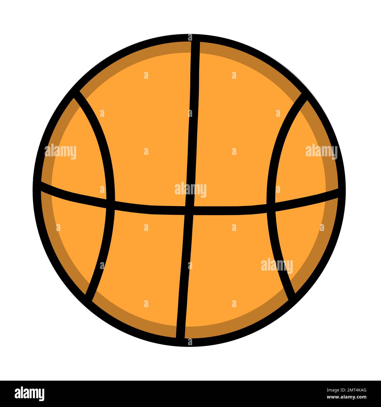 Basketball vector illustration ball in cartoon flat style isolated on ...